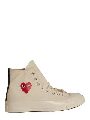 COMME DES GARÇONS PLAY X CONVERSE Tela Sneakers - Beige