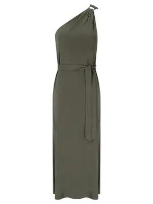 Max Mara Verbena One-shoulder Dress - Green