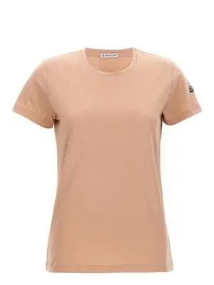 Moncler Logo Patch T-shirt - Pink