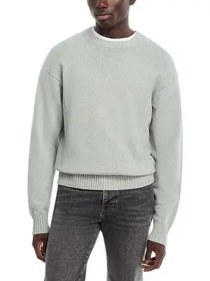 FRAME Solid Pullover Sweater - Gray Blue