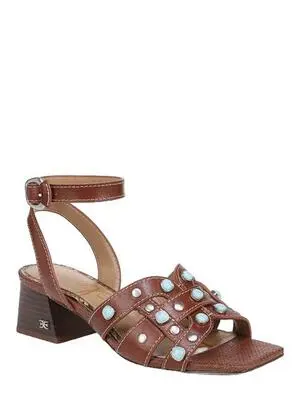 Sam Edelman Wayla 2 Ankle Strap Sandal - Burnt Brandy
