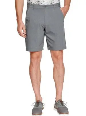 Johnston & Murphy Xc4 Performance Flat Front Shorts - Grey