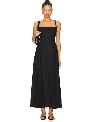 LOVERS AND FRIENDS Agneta Midi Dress - Black