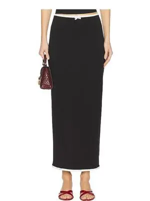 ROWEN ROSE Maxi Skirt - Black