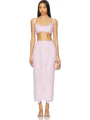 SAU LEE Romy Lace Set - Lavender