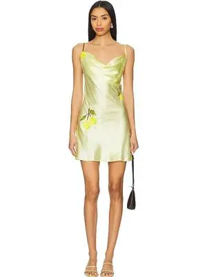 LESLIE AMON Galli Mini Dress - Yellow Lemon