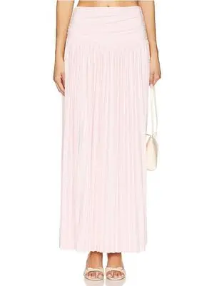 MORE TO COME Remi Maxi Skirt - Baby Pink