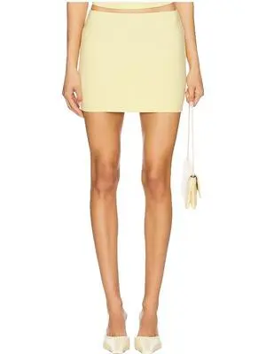 LOVERS AND FRIENDS Morgan Mini Skirt - Light Yellow
