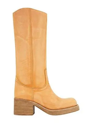 Jeffrey Campbell Reflect Boots Orange Distressed