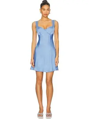 Astr The Label Alva Mini Dress - Blue