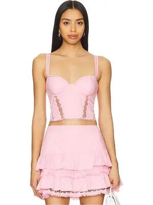 Peixoto Sasha Corset Top - Proper Pink