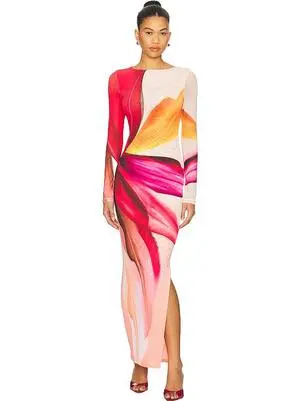 AFRM X Revolve Phyll Spring Lotus Dress - Red
