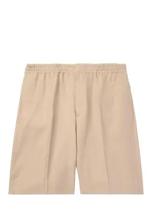 Zegna Straight-leg Linen Shorts - Neutrals