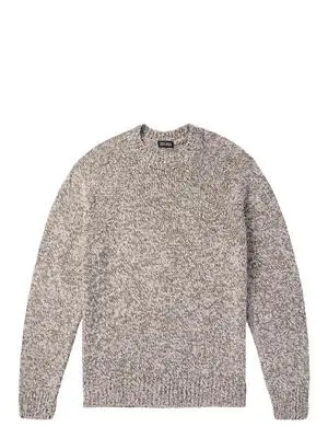 Zegna Cotton Crewneck Sweater - Brown