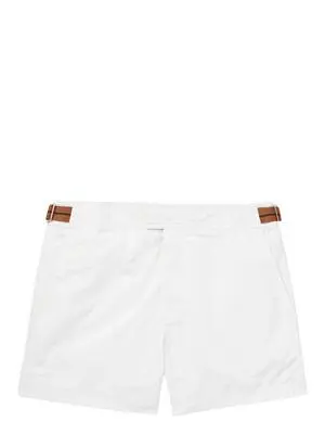 Zegna Rio Straight-leg Mid-length Swim Shorts - White