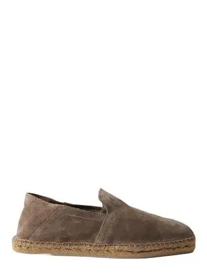 CastaÑer Parker Collapsible-heel Suede Espadrilles - Brown