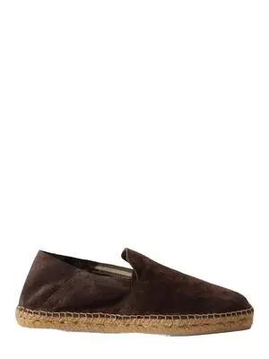 CastaÑer Parker Collapsible-heel Suede Espadrilles - Brown
