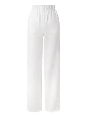 Loro Piana Valerio Wide-leg Linen Pants - White