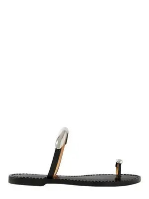 AMANU AMANU The Samburu Embellished Leather Sandals