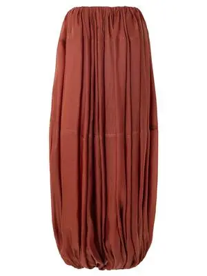 FERRAGAMO Strapless Jersey Gown - Red