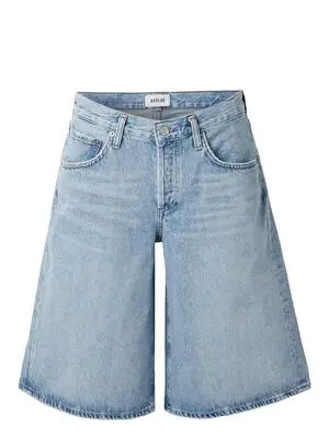 AGOLDE Baggy V-waist Denim Shorts - Blue