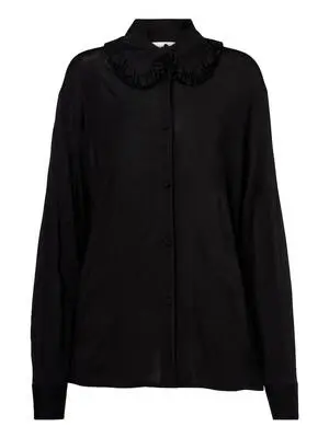 JIL SANDER Ruffled Blouse - Black
