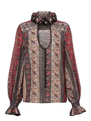 Valentino Garavani Paisley Cotton Muslin Blouse - Multicoloured