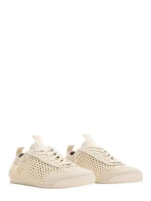 ALLSAINTS Kenny Woven Runner Sneakers - Chalk White