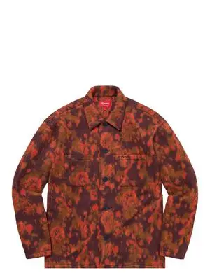 Supreme Paisley Fleece Shirt - Red