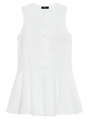 Theory Theory Sleeveless Mini Dress White-0