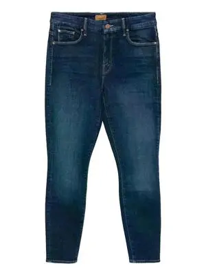 MOTHER High-waisted Ankle Jeans - Blue