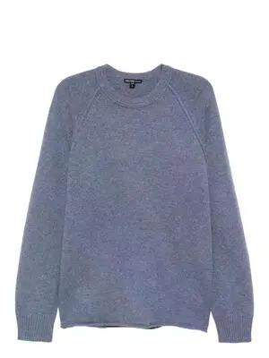 JAMES PERSE Recycled Cashmere Raglan Jumper - Blue