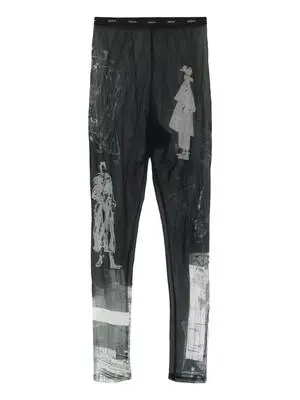 Yohji Yamamoto Semi-sheer Trousers - Black