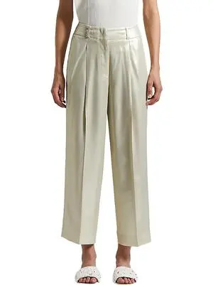 PESERICO High Waisted Wide Leg Pants