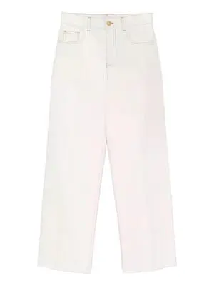 Giambattista Valli Frayed-edges Jeans - White