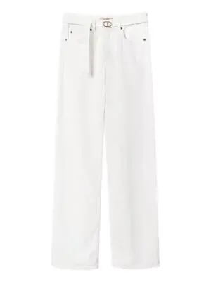 TWINSET Wide-leg Jeans - White
