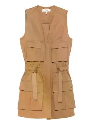 Chloé Cotton Waistcoat - Brown