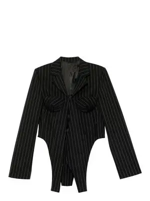 Jean Paul Gaultier Corset Blazer - Black