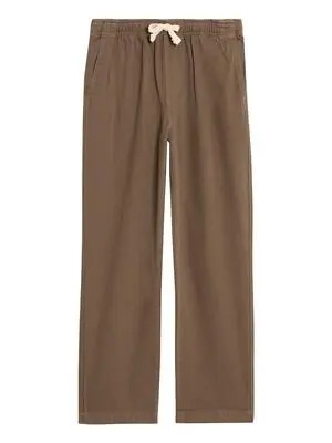 FRAME Cotton Drawstring Pants - Brown