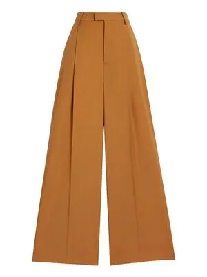 MARNI High-Rise Wide-Leg Wool-Blend Pants