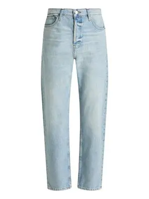 FRAME Straight Faded Denim Jeans - Light Denim