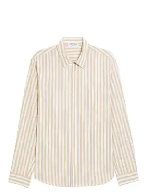 ALEX MILL Mill Striped Cottonpoplin Shirt - Beige