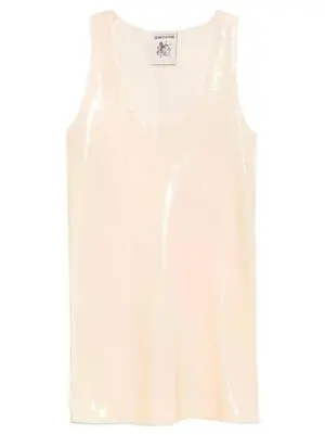 SEMICOUTURE Mina Mini Dress - Neutrals