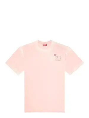 DIESEL T-boxt-t10 Graphic-print T-shirt - 37za Pink