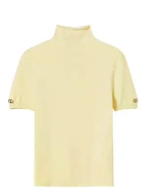 TWINSET Mock-neck Top - Yellow