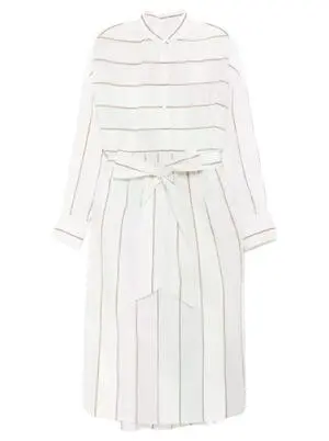 FORME D'EXPRESSION Striped Dress - Neutrals