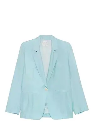 FORTE_FORTE Silk Blazer - Blue