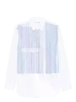 Comme Des Garçons Stripe-detailed Shirt - White