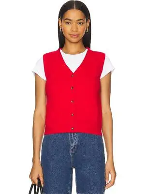 Astr The Label Eira Sweater Vest - Red
