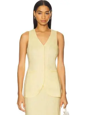 Rue Sophie Adan Vest Top - Yellow